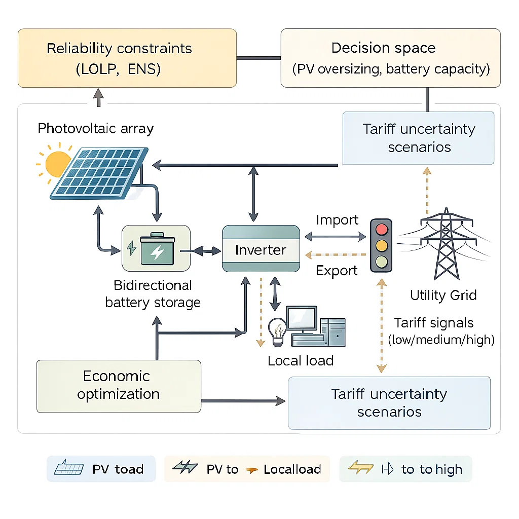 Grid-Interactive PV System Diagram | VisualFlow AI